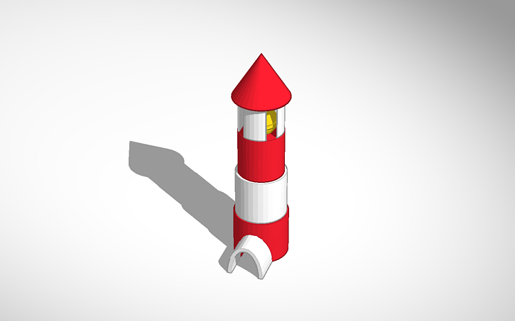 3D design lighthouse - Tinkercad