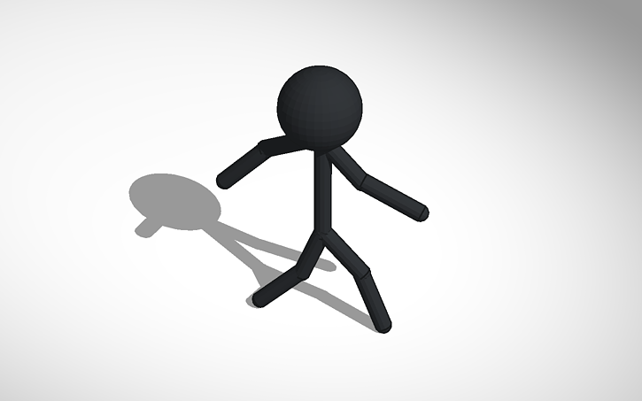 3D design Stickman - Tinkercad