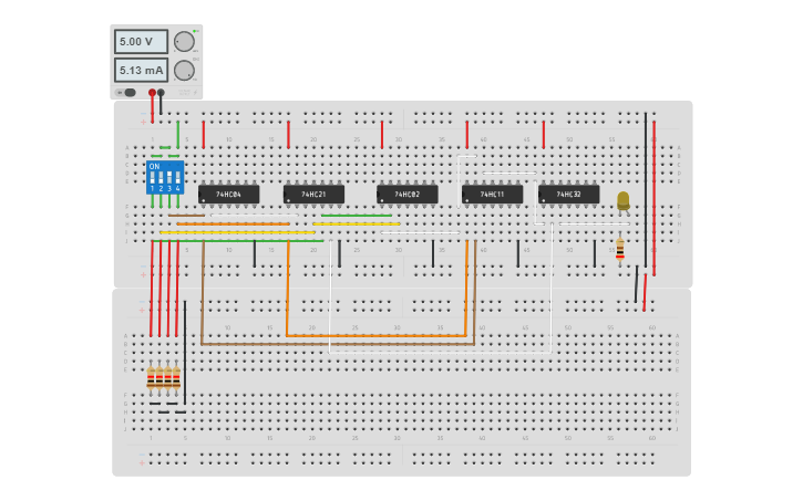 Circuit design practica 5 | Tinkercad