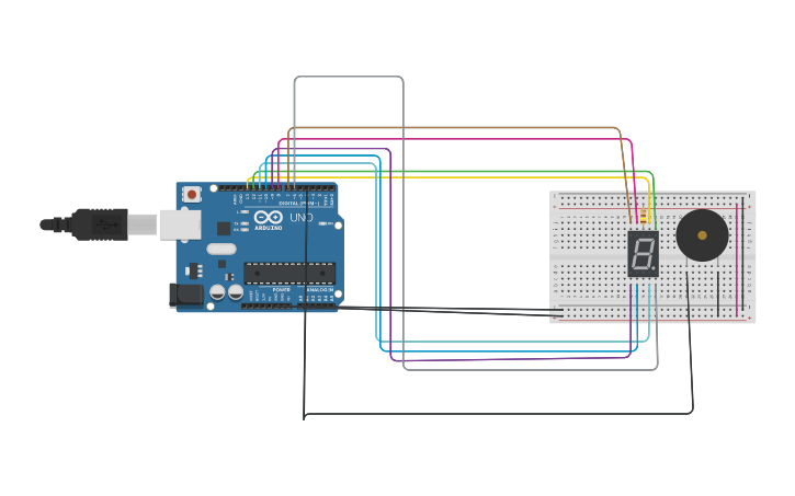 Circuit design PRACTICA DE DISPLAY DE 7 SEGMENTOS | Tinkercad Circuit design PRACTICA DE DISPLAY DE 7 SEGMENTOS | Tinkercad