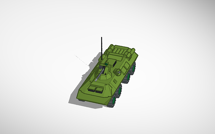 3D design BTR army car(fixed edition II) - Tinkercad