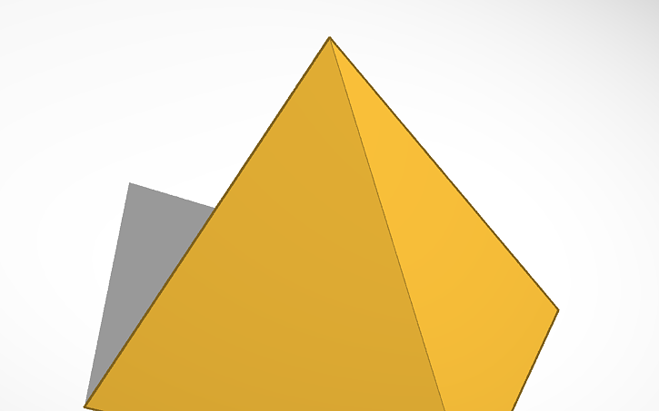3D design perfect pyramid - Tinkercad