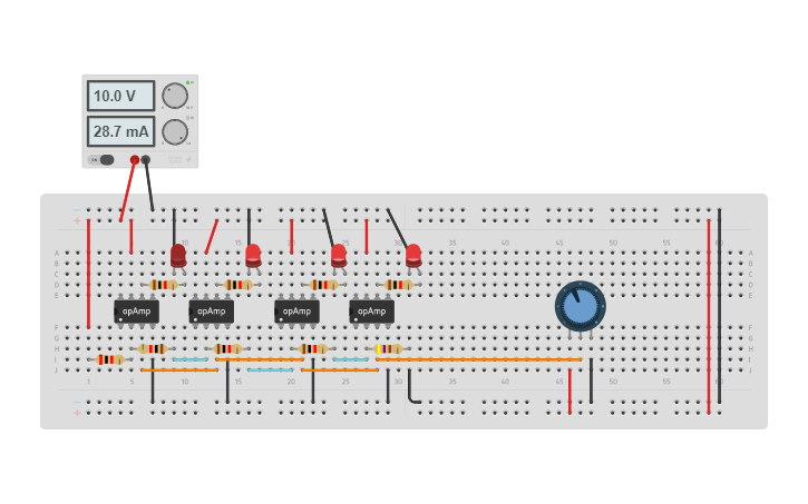 Circuit design Analógico para digital 2 - Tinkercad