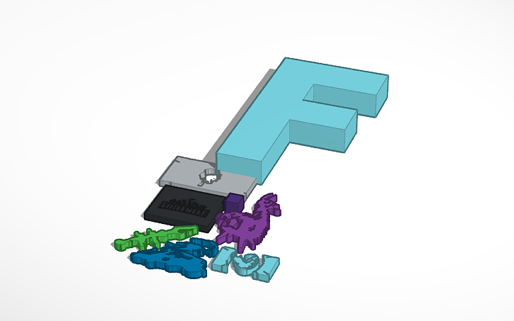 3D design FORTNITE - Tinkercad