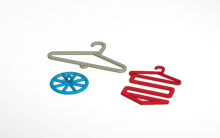3D design Clothes Rack - Tinkercad