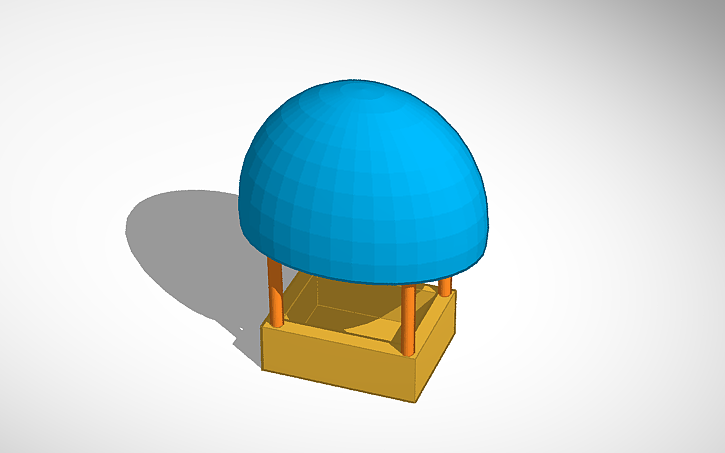 3D design hot air ballon - Tinkercad