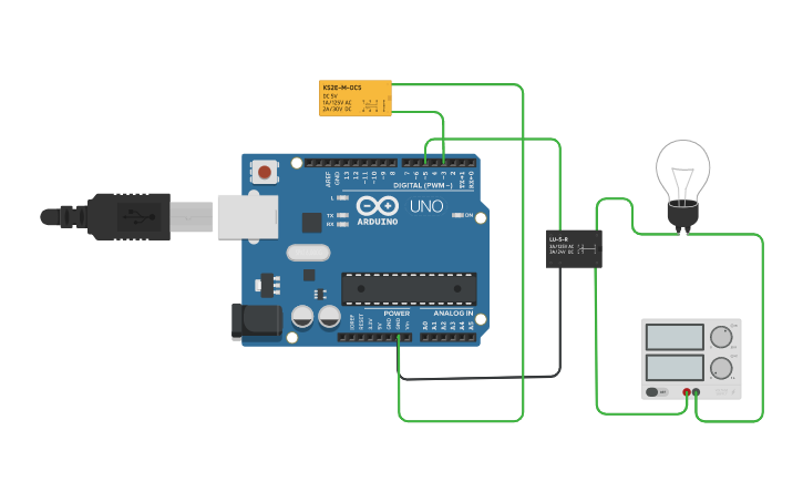Circuit Design Relay Tinkercad
