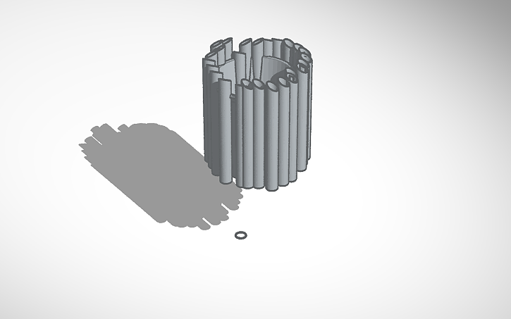 3D design Funky straw cup - Tinkercad