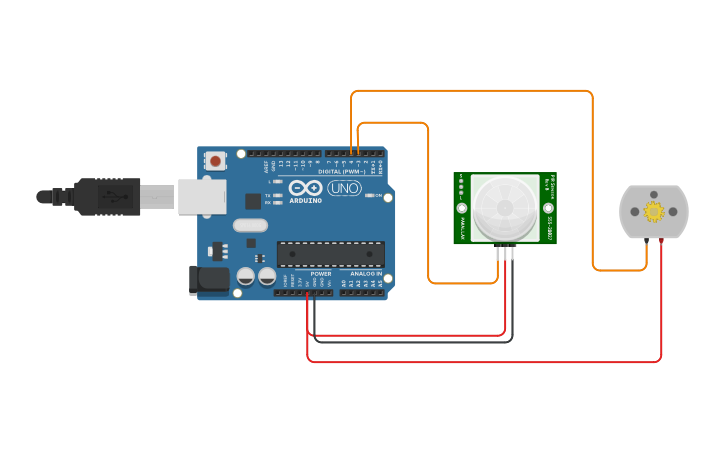 Circuit design Elevator - Tinkercad