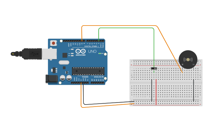 Circuit Design Buzzer Tinkercad