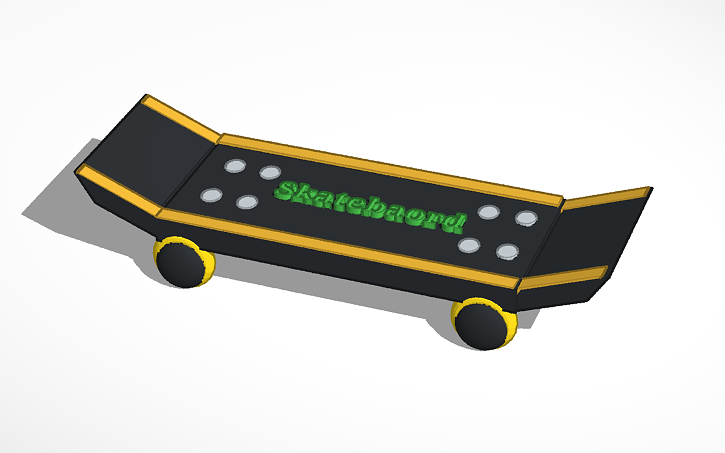3D design Skateboard - Tinkercad