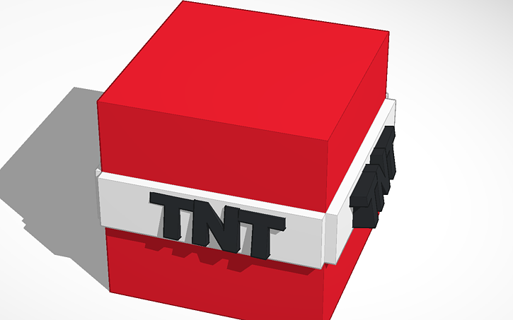 3D design Minecraft TNT Block | Tinkercad