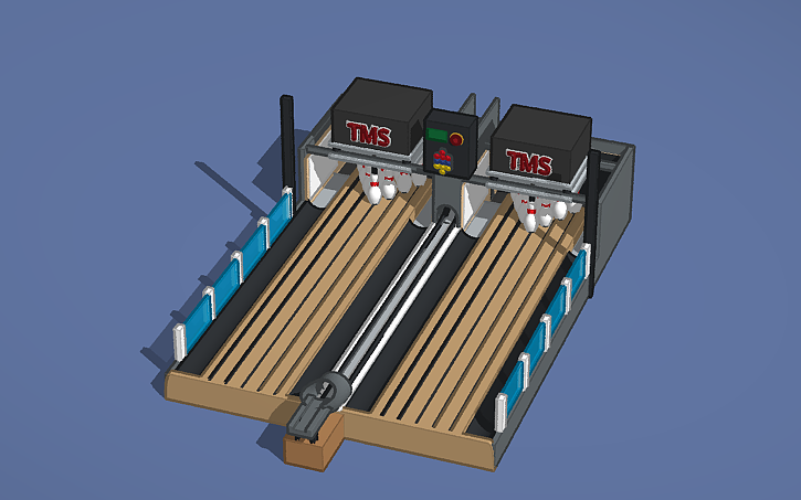 3D design AMF highway 66 mini bowling - Tinkercad