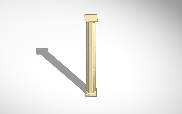 3D design Roman Column - Tinkercad