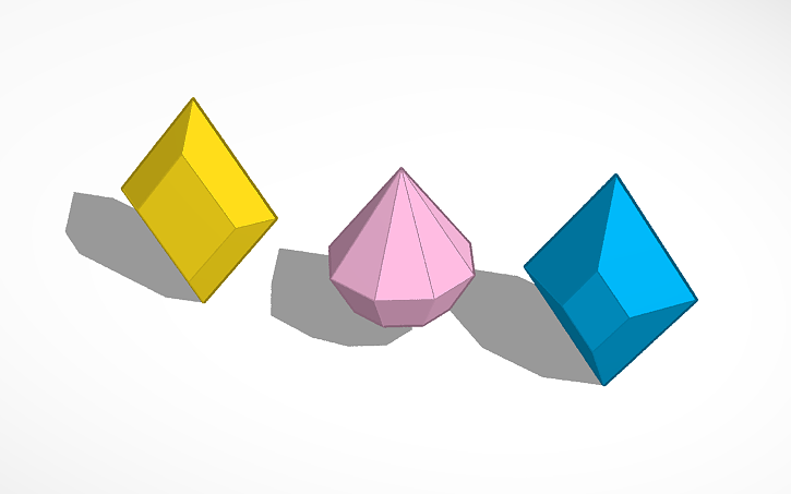 3D design Diamond Gems - Tinkercad