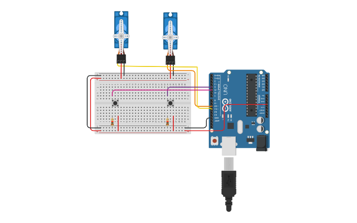 Circuit design practica 27 - Tinkercad