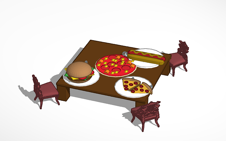 3D design dinner - Tinkercad