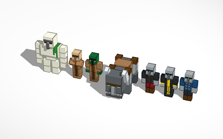 3D design Villager\Illager types - Tinkercad