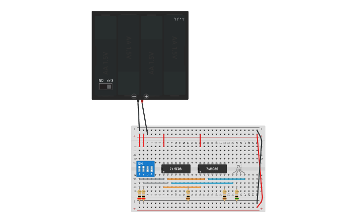 Circuit Design Problema 1 Tinkercad