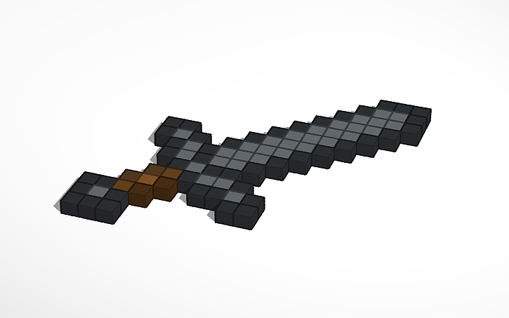 3D design Netherite Sword - Tinkercad