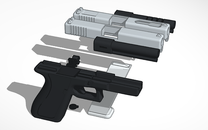 3D design glock 17 and 18 by Luke - Tinkercad