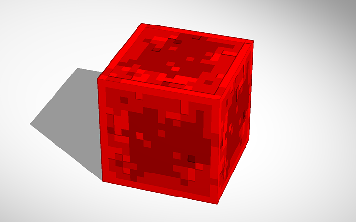 3D design Redstone Block | Tinkercad