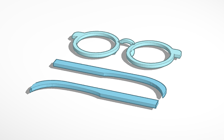 3D design glasses - Tinkercad