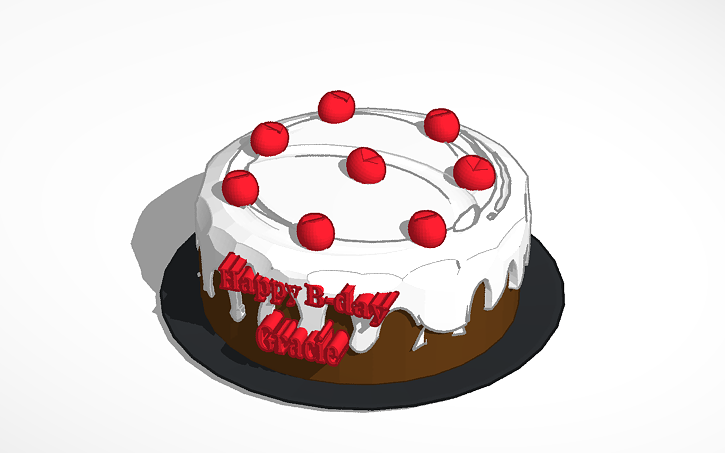 3D design cake - Tinkercad