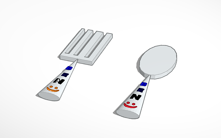 3D design Silverware - Tinkercad