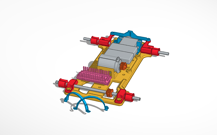 3D design Chassis RC Car Carlozzi - Tinkercad