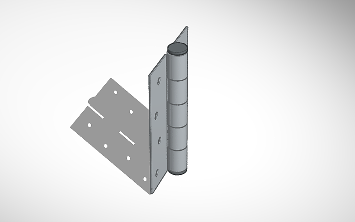 3D design 100% functioning butt hinge - Tinkercad