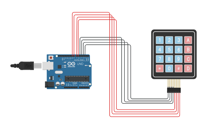 Circuit design 8773 EXP : KeyPad | Tinkercad
