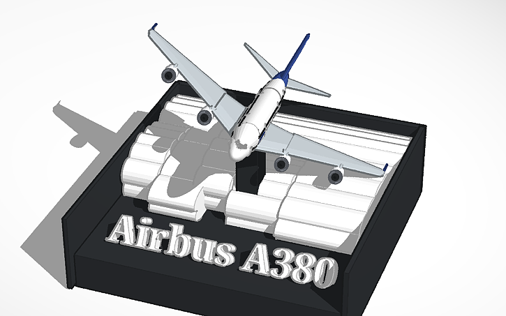 3D design Airbus A380 - Tinkercad
