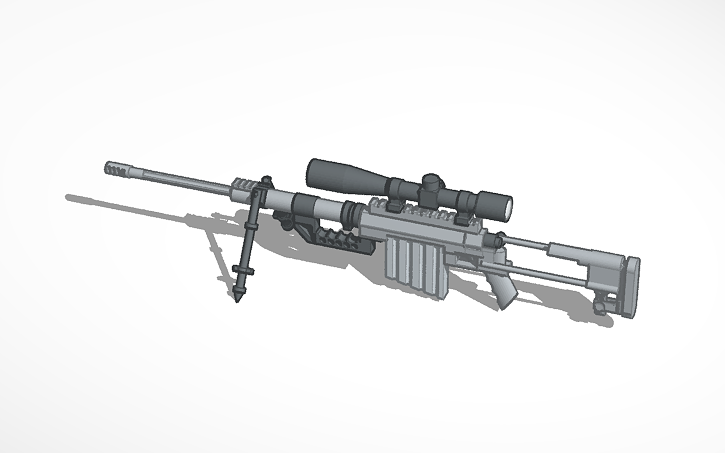 3D design Airsoft Sniper - Tinkercad