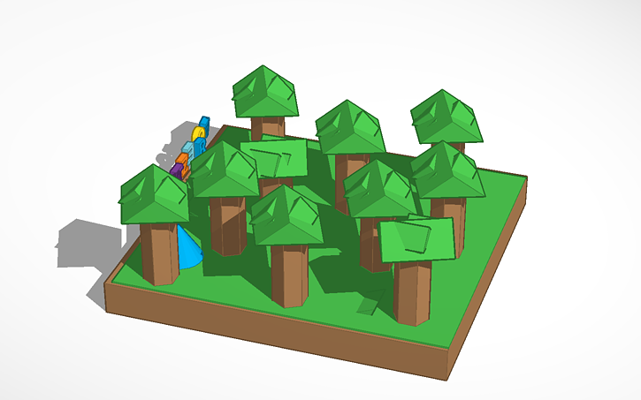 3D design Forest - Tinkercad