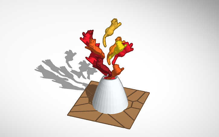 3D design VOLCANO CATZ!! - Tinkercad