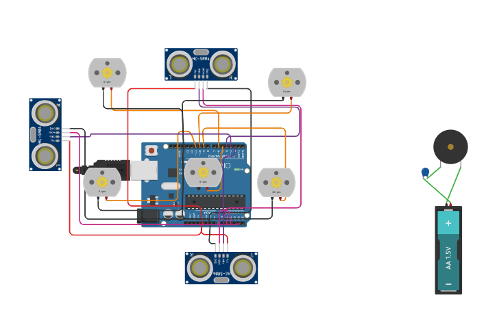 Circuit design Science Fair Drone - Tinkercad