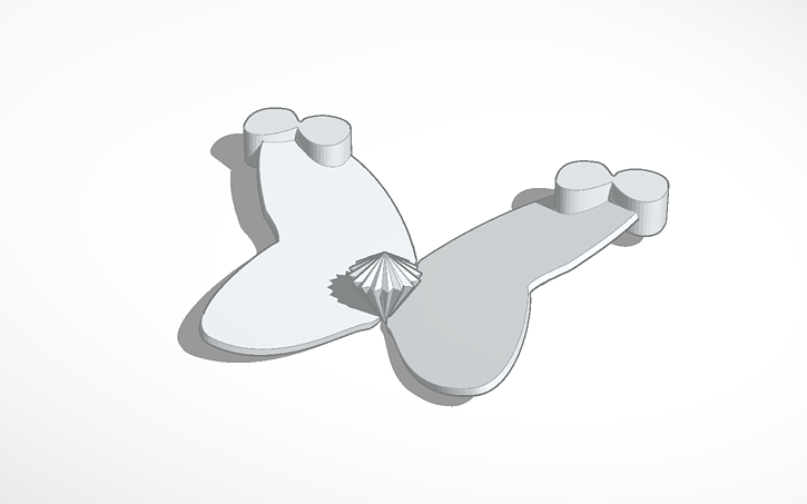 3D design butterfly | Tinkercad