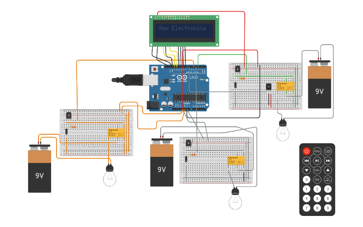 Circuit design examen 2 practica - Tinkercad