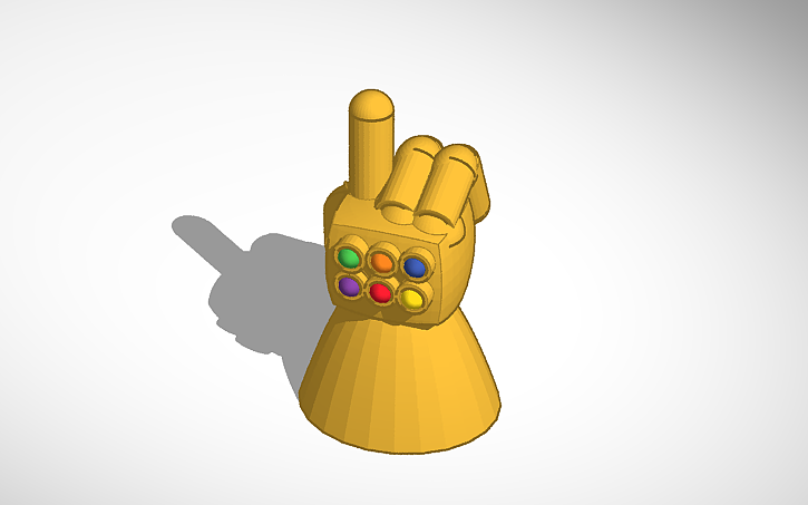 3D design infinity gauntlet shs | Tinkercad