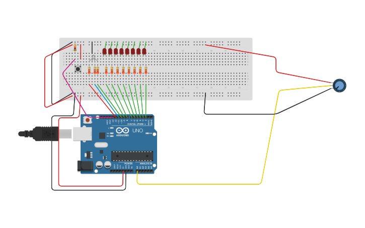 Circuit design Partie 2 les entrées Arduino Belal Yassine - Tinkercad
