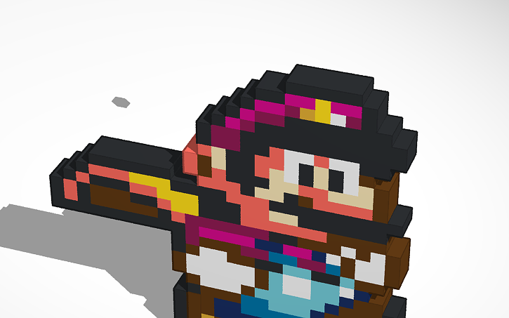 3D design Super Mario - Tinkercad