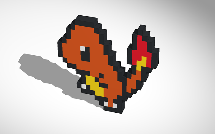 3D design Charmander #TinkerGo | Tinkercad