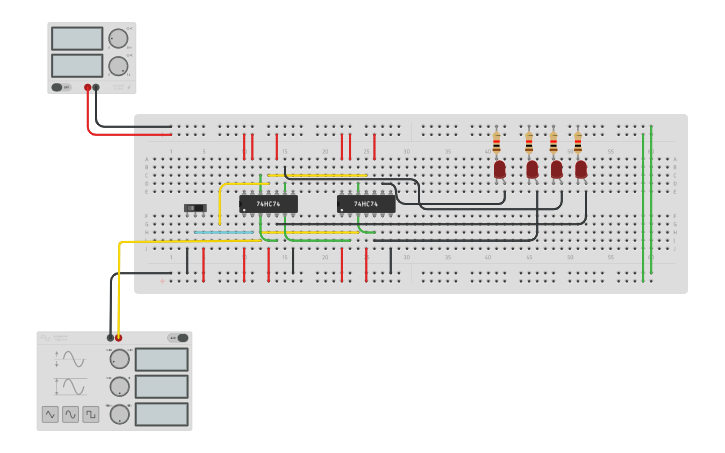 Circuit design LeftShift | Tinkercad