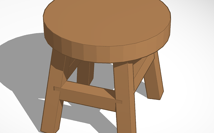 3D design stool | Tinkercad