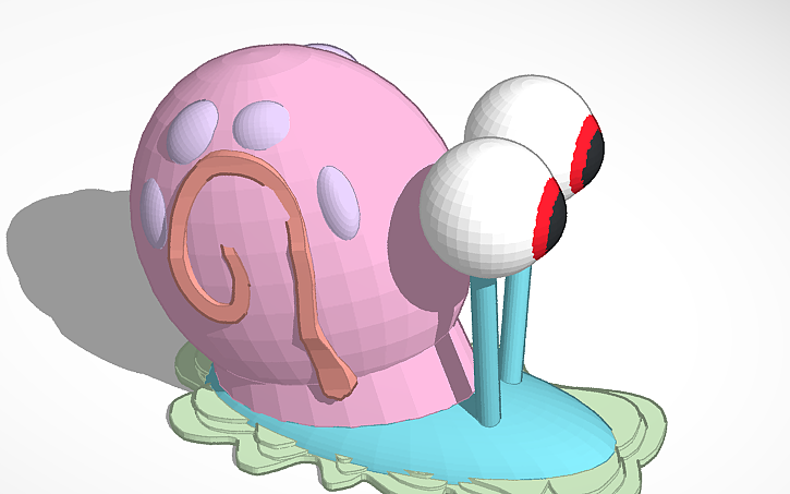 3D design Gary The Snail Project - Tinkercad