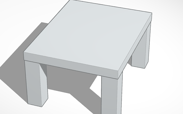 3D design Table - Tinkercad