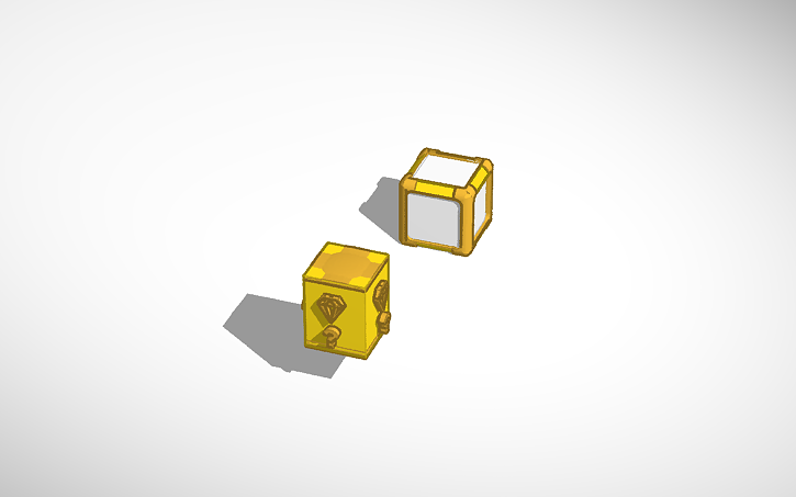 3D design Mystery Gold Box - Tinkercad