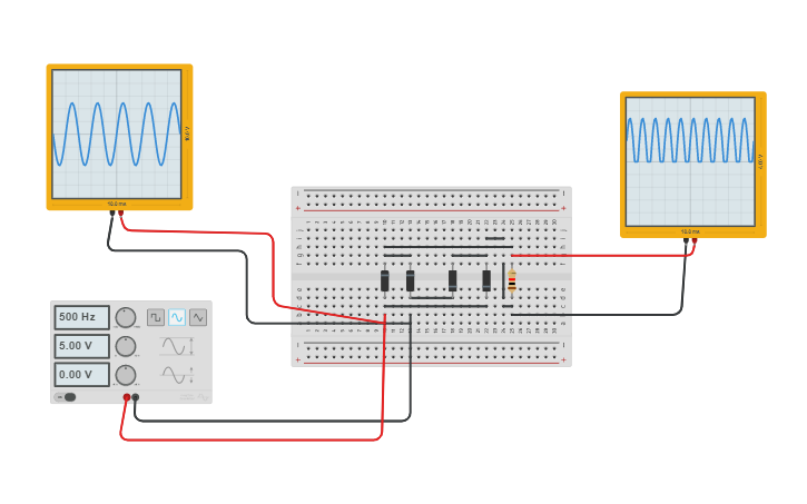 Circuit design FULL WAVE RECTIFIER - Tinkercad