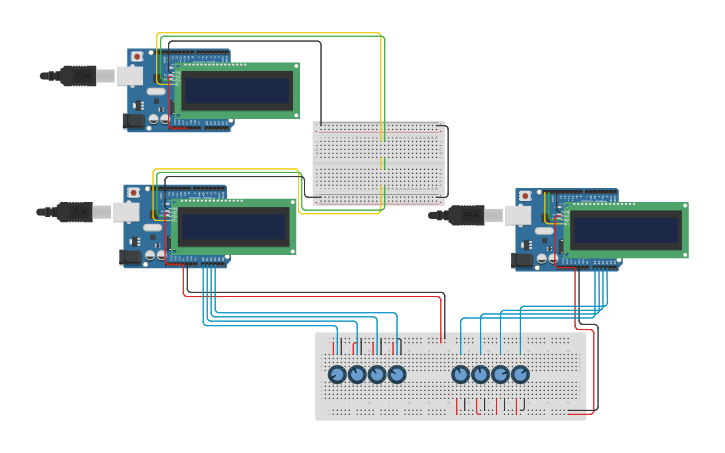 Circuit Design I2c Multi Device Tinkercad